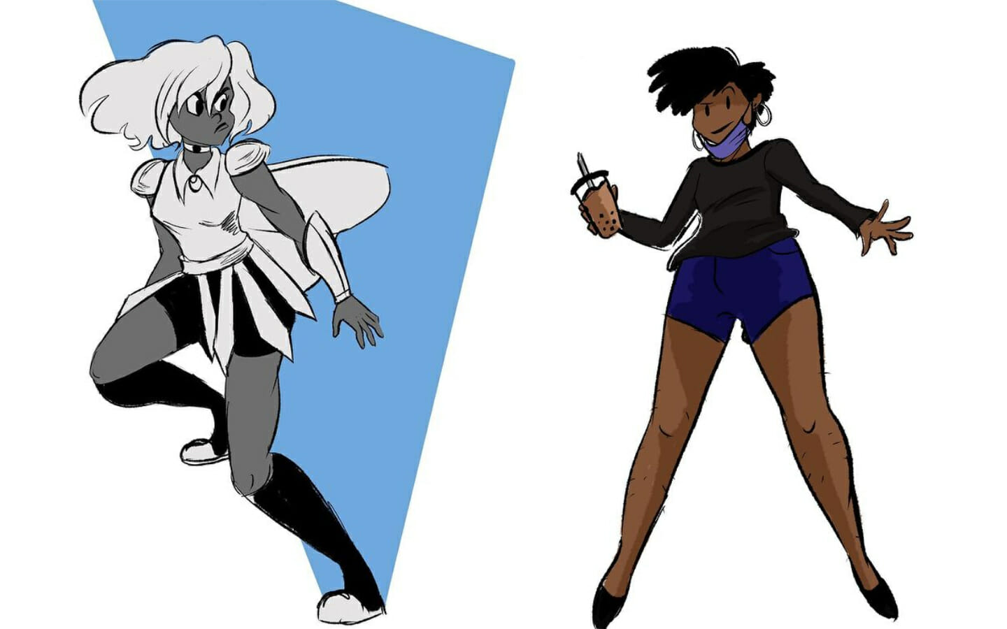Way Singleton and Breana Williams on the Black N' Animated podcast