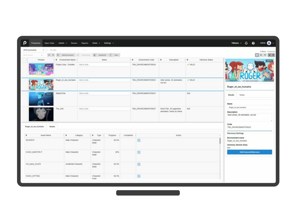 Toon Boom | Producer | Production Tracking Solution